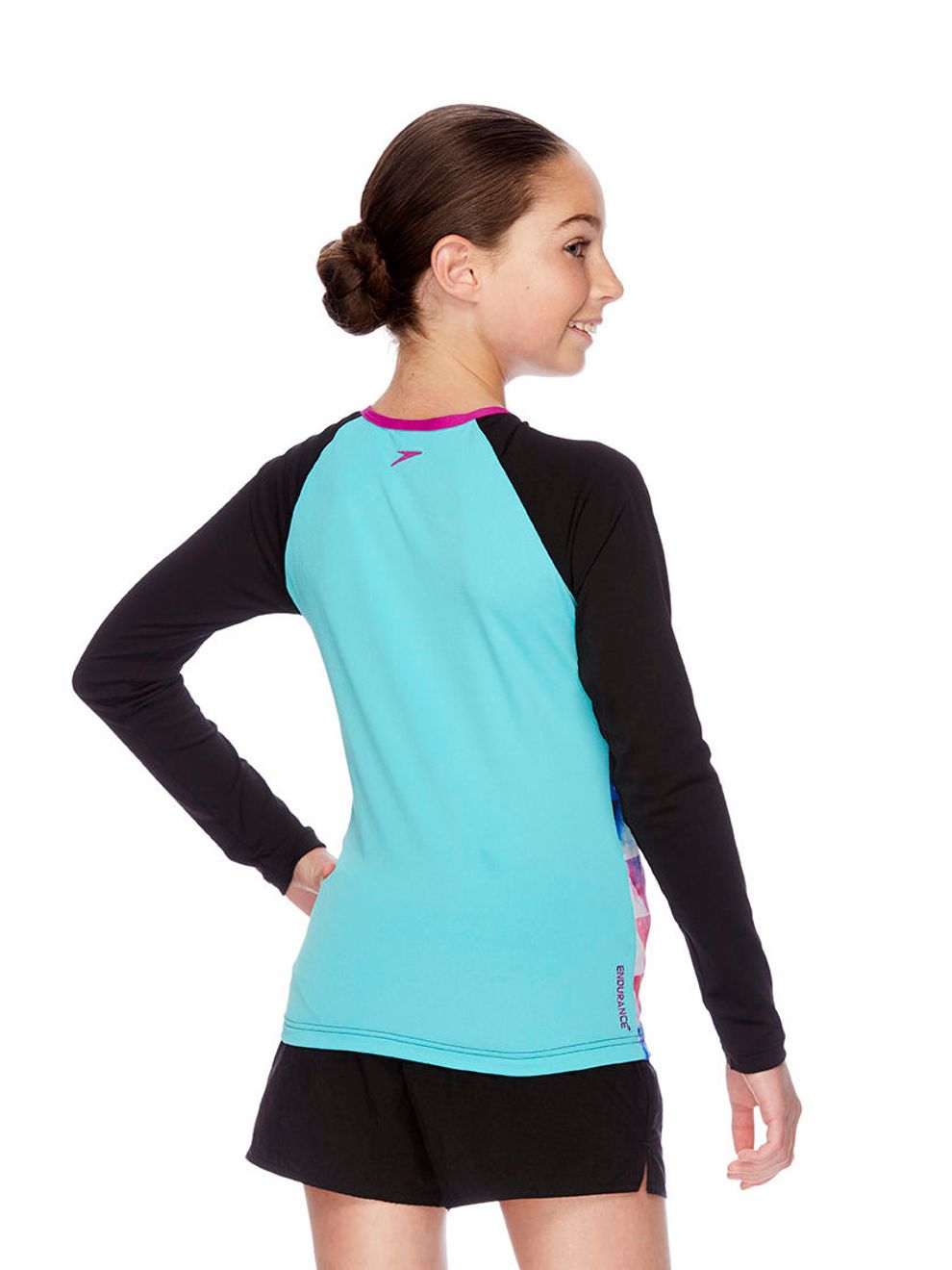 Speedo Star Light Zip Up Long Sleeve Rashie