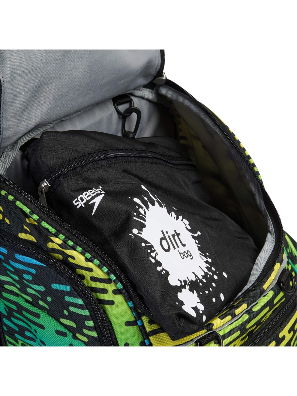 Speedo Teamster Backpack - Black, Blue & Green