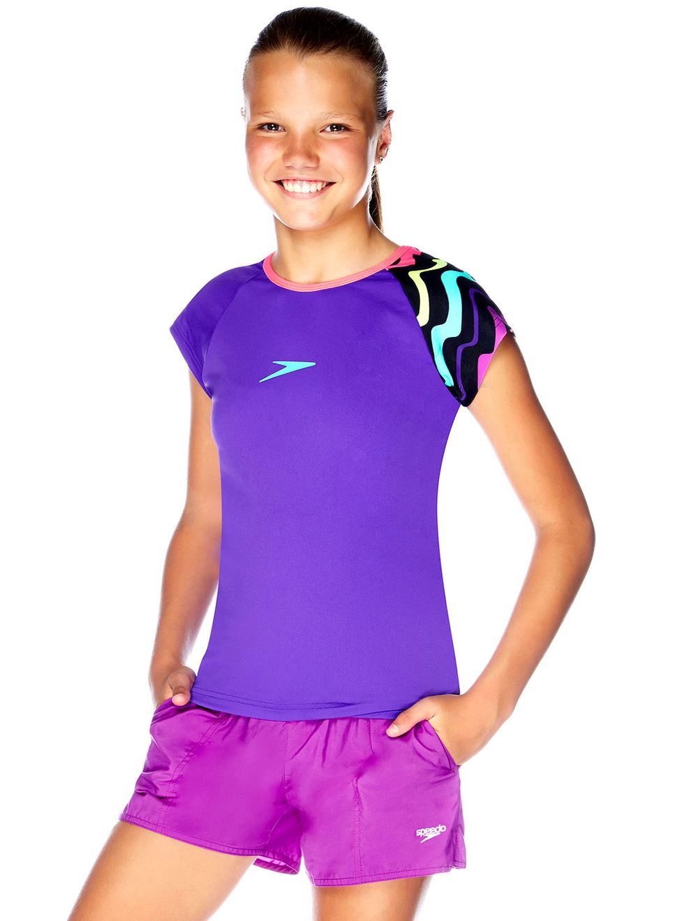 Speedo Wave Rock Girls Sun Top