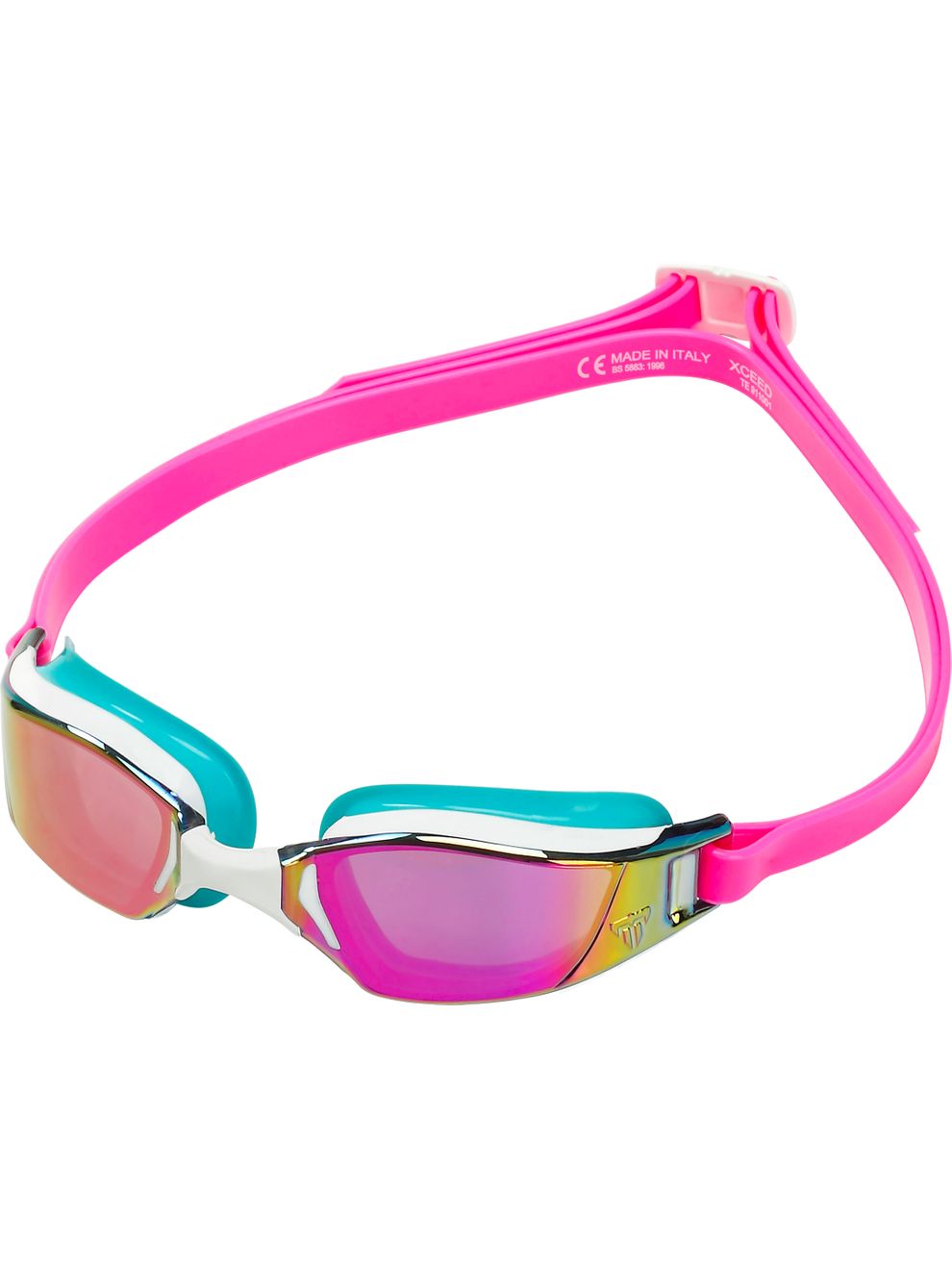 Phelps Xceed Goggles - Titanium Mirrored/Pink/Turquoise