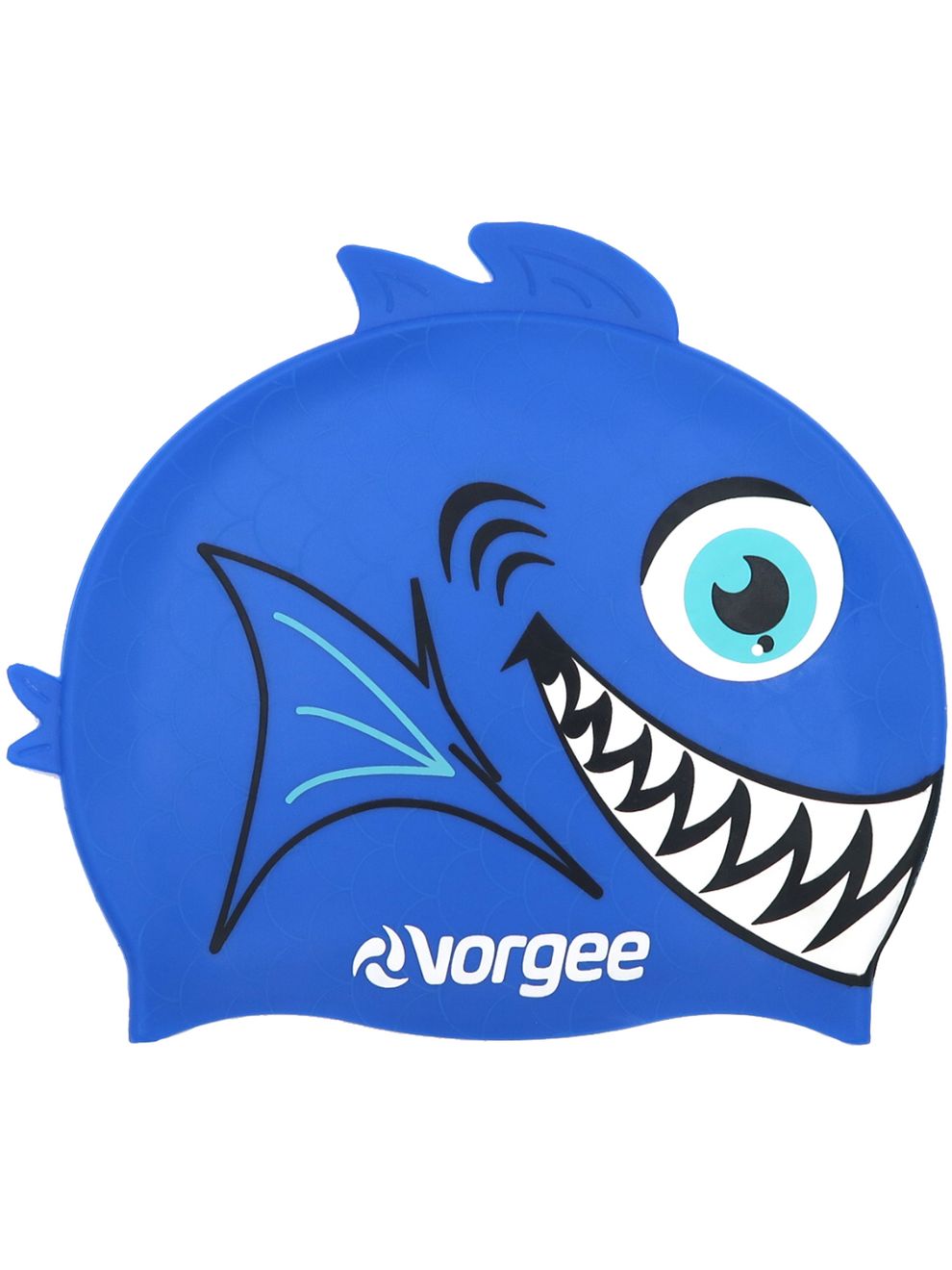 Vorgee Fishhead Swim Cap - Piranha Royal Blue
