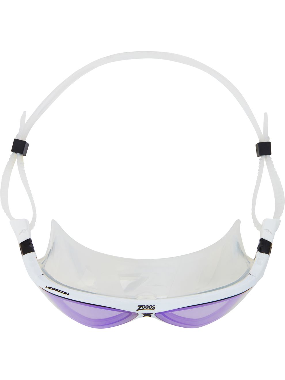 Zoggs Horizon Flex Swim Mask Titanium - Mirror Blue/Clear/White