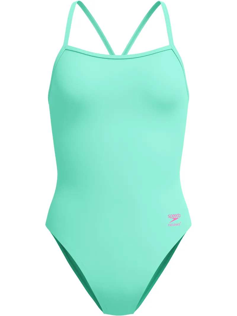 Speedo Solid V-Back 2.0 One Piece - Aqua Breeze | Swimmer.com.au