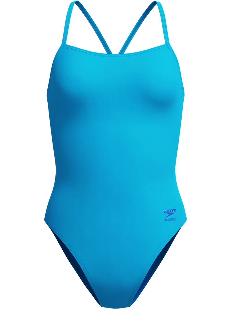 Speedo Solid V-Back 2.0 One Piece - Picton Blue | Swimmer.com.au