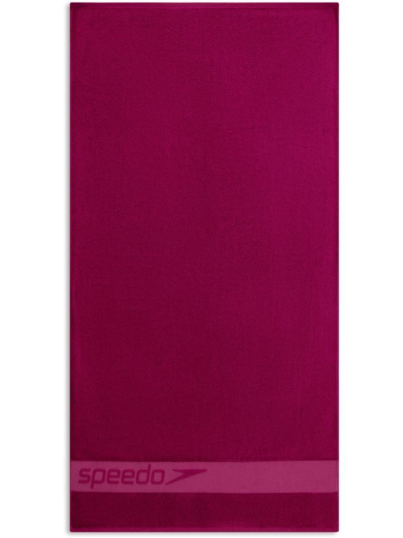 Speedo Border Towel - Berry Cool/Twight Mauve | Swimmer.com.au