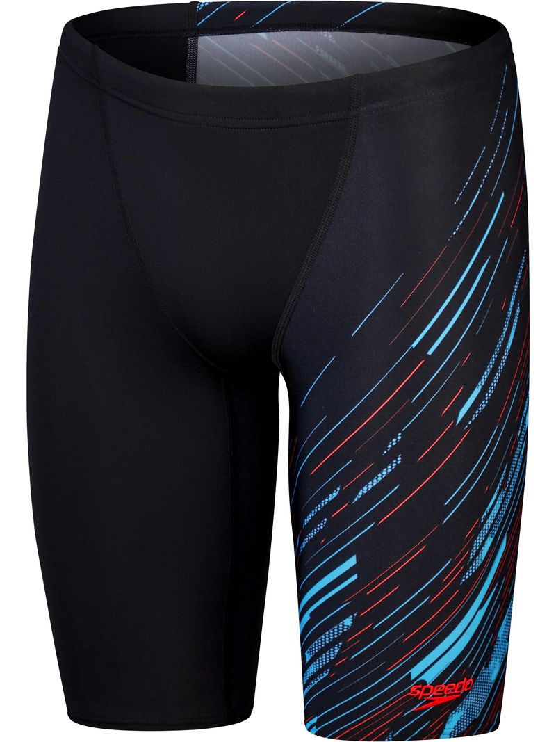 Speedo V-Cut Jammers - Hyperboom/Blue/Red | Swimmer.com.au