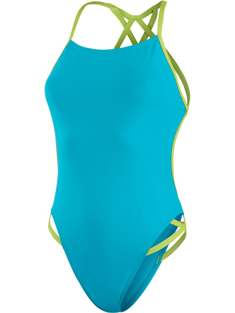 Speedo Freestyler One Piece - Aquarium/Atomic Lime | Swimmer.com.au