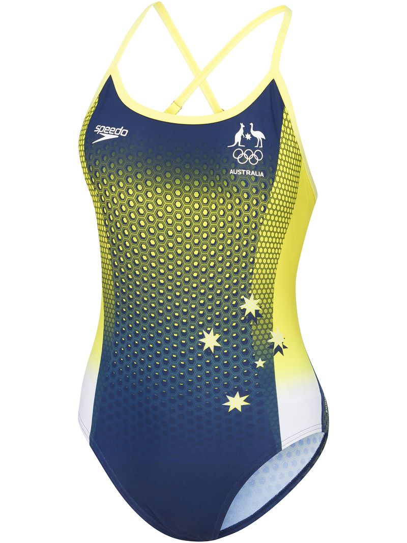 Speedo Open Crossback One Piece - Swim to Tokyo Olympic Replica ...