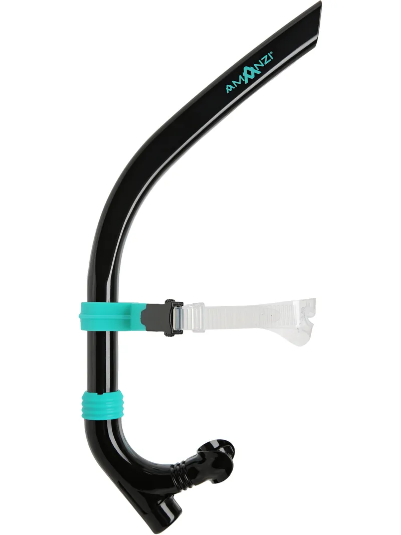 AMANZI Axis Centre Snorkel - Jet | Swimmer.com.au
