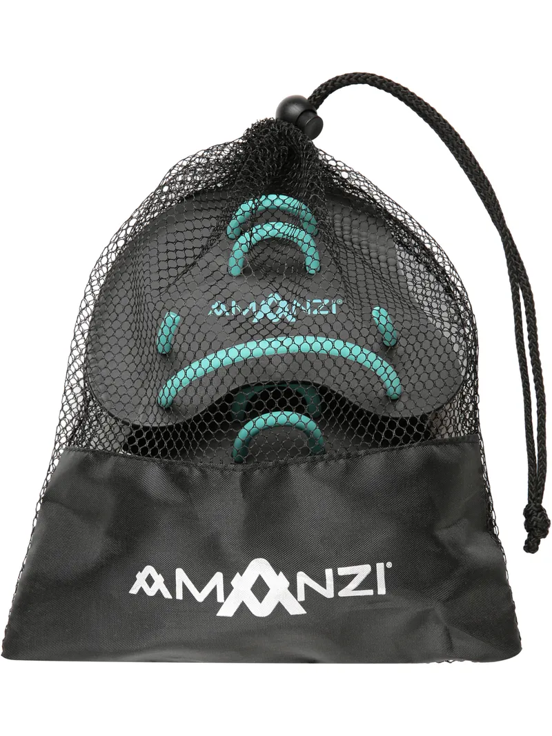 AMANZI Finger Paddles - Jet | Swimmer.com.au
