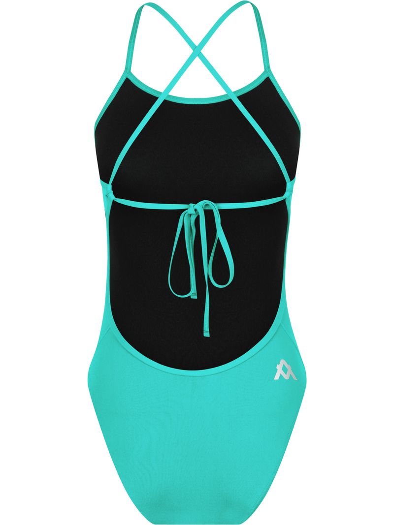 AMANZI Tie Back One Piece - Spearmint | Swimmer.com.au