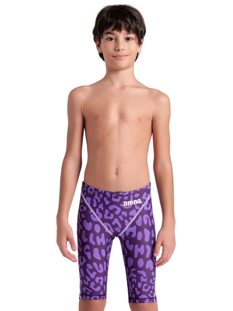 Arena Powerskin ST NEXT Junior Jammers - Leopard Violet | Swimmer.com.au