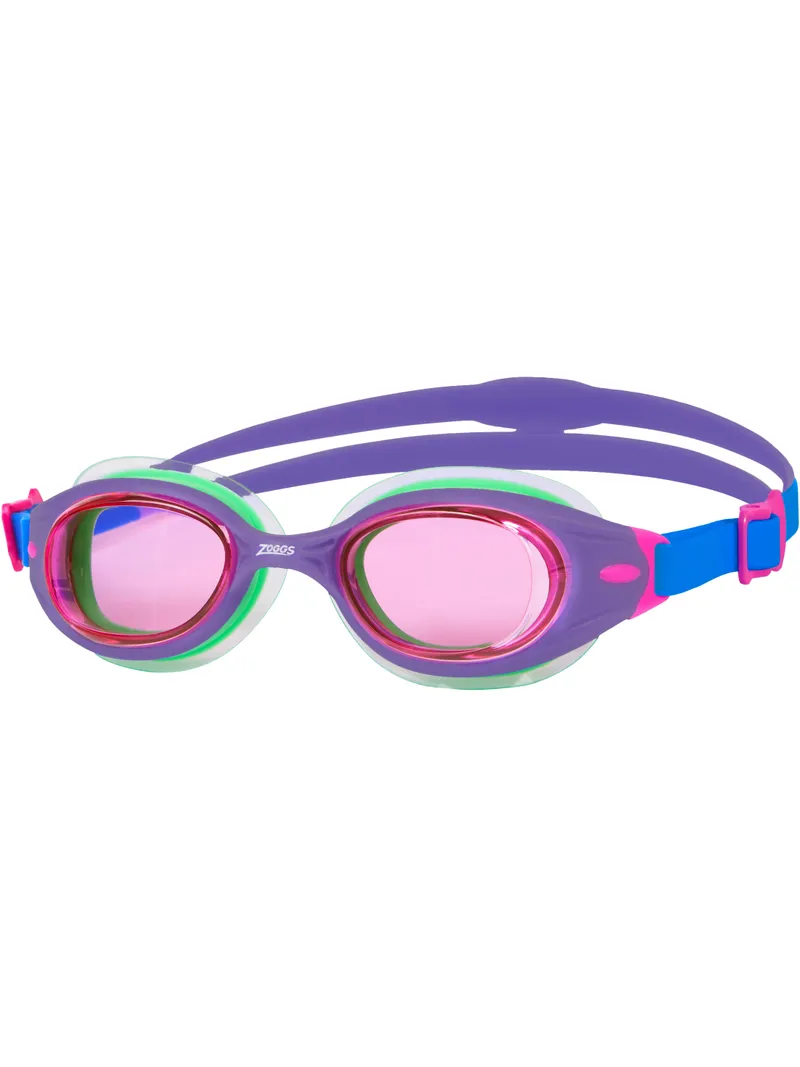 Zoggs Little Sonic Air Goggles - Pink Tint/Pink/Blue | Swimmer.com.au