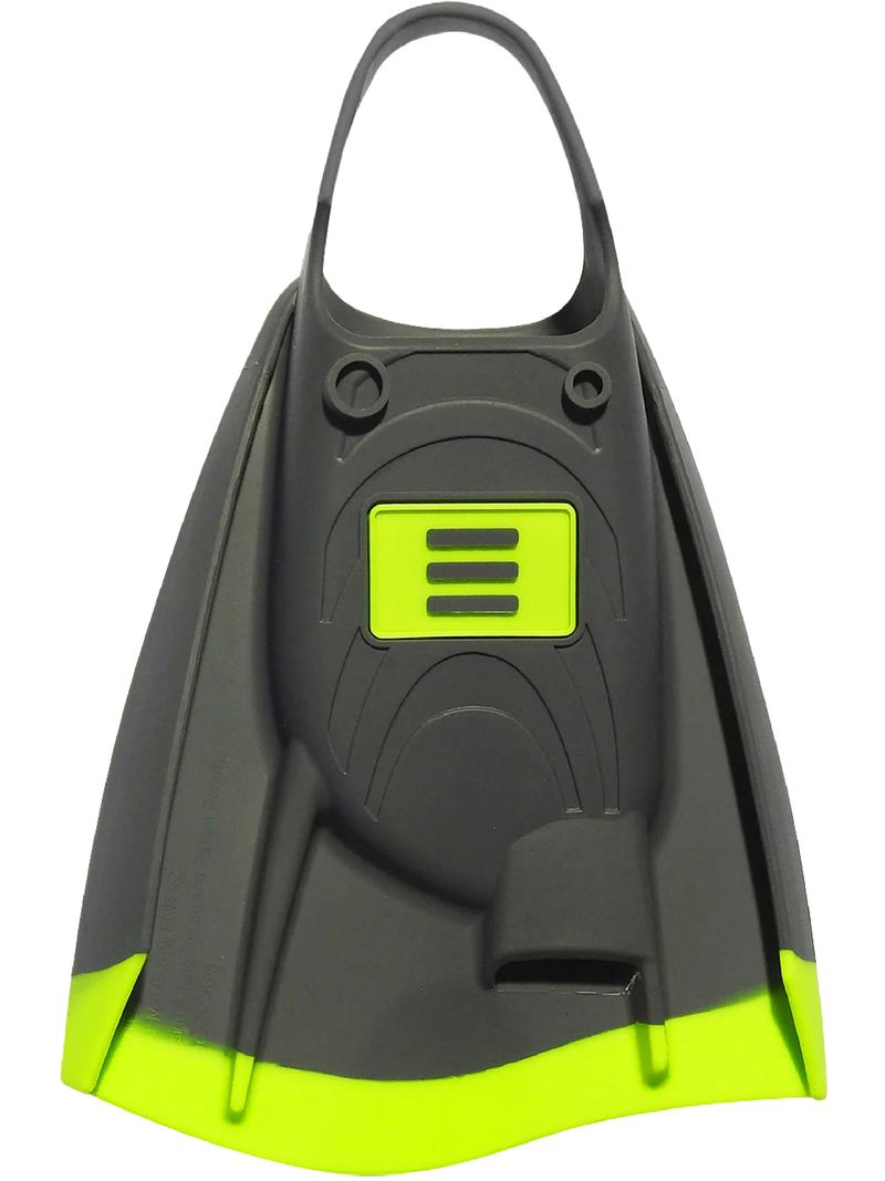 DMC Fins Elite Max Fins - Charcoal/Fluoro | Swimmer.com.au