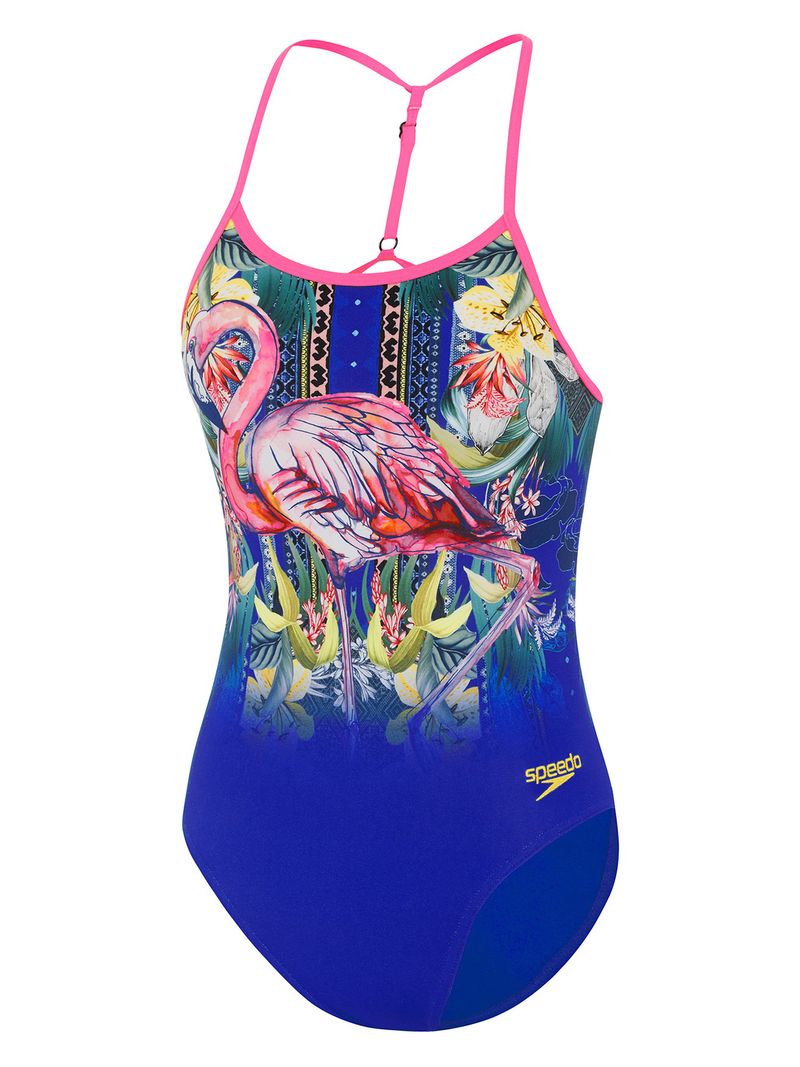 Speedo Flamingo Jungle Girls One Piece | Swimmer.com.au
