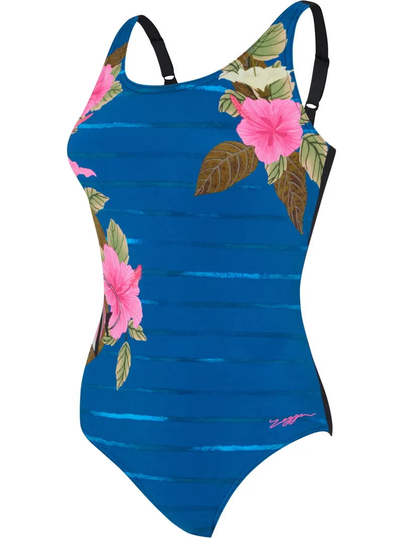 Zoggs Adjustable Scoopback One Piece - Waterway | Swimmer.com.au