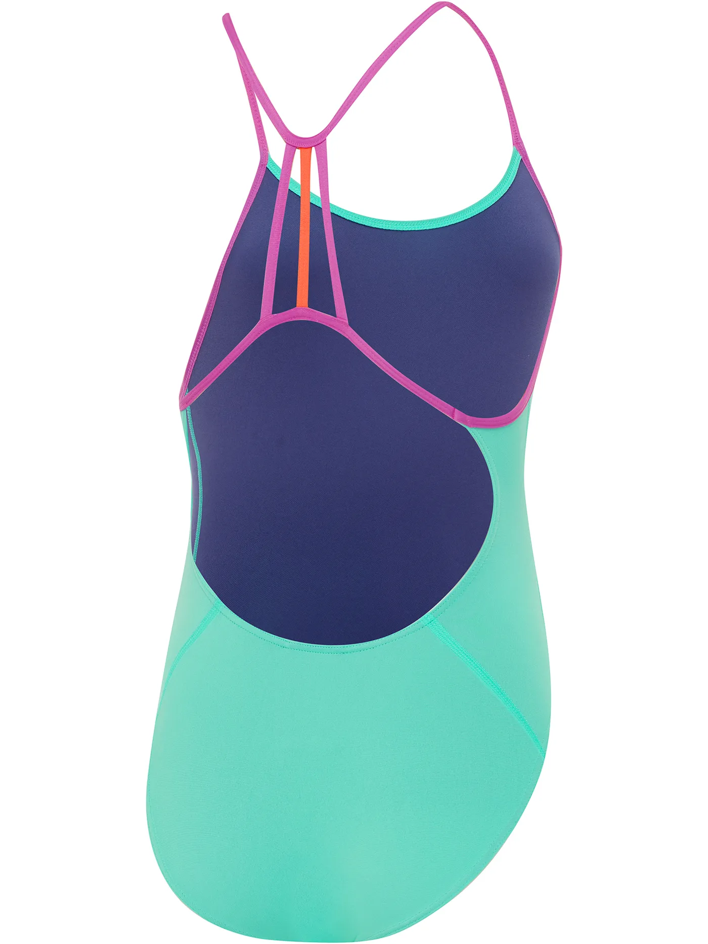 Speedo Solid Lane Line Back One Piece - Arctic Glass | Swimmer.com.au
