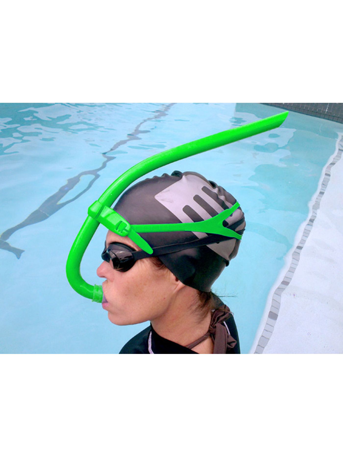 DMC Fins Front Snorkel - Green | Swimmer.com.au