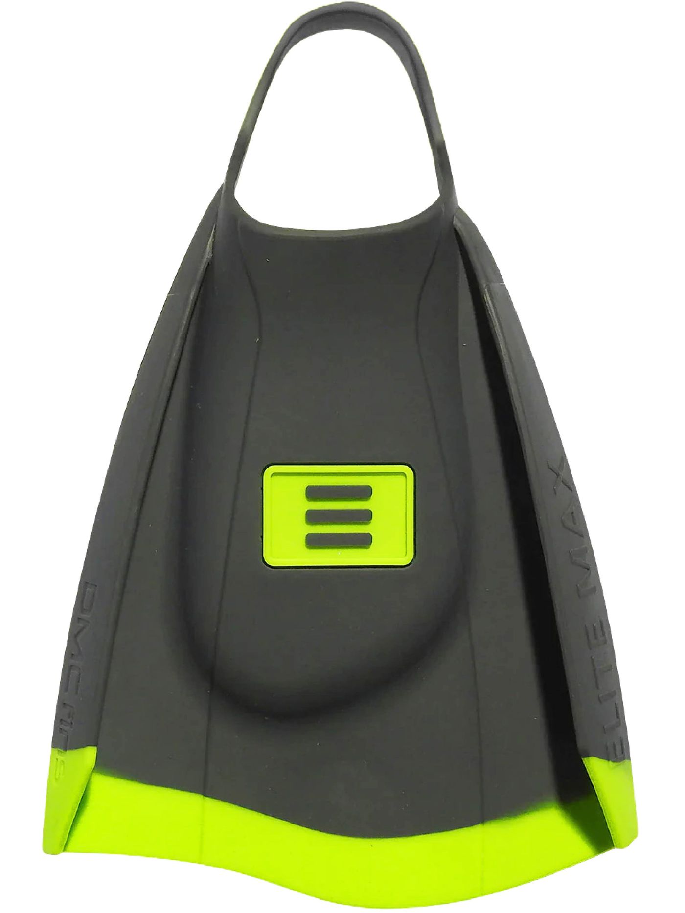 DMC Fins Elite Max Fins - Charcoal/Fluoro | Swimmer.com.au
