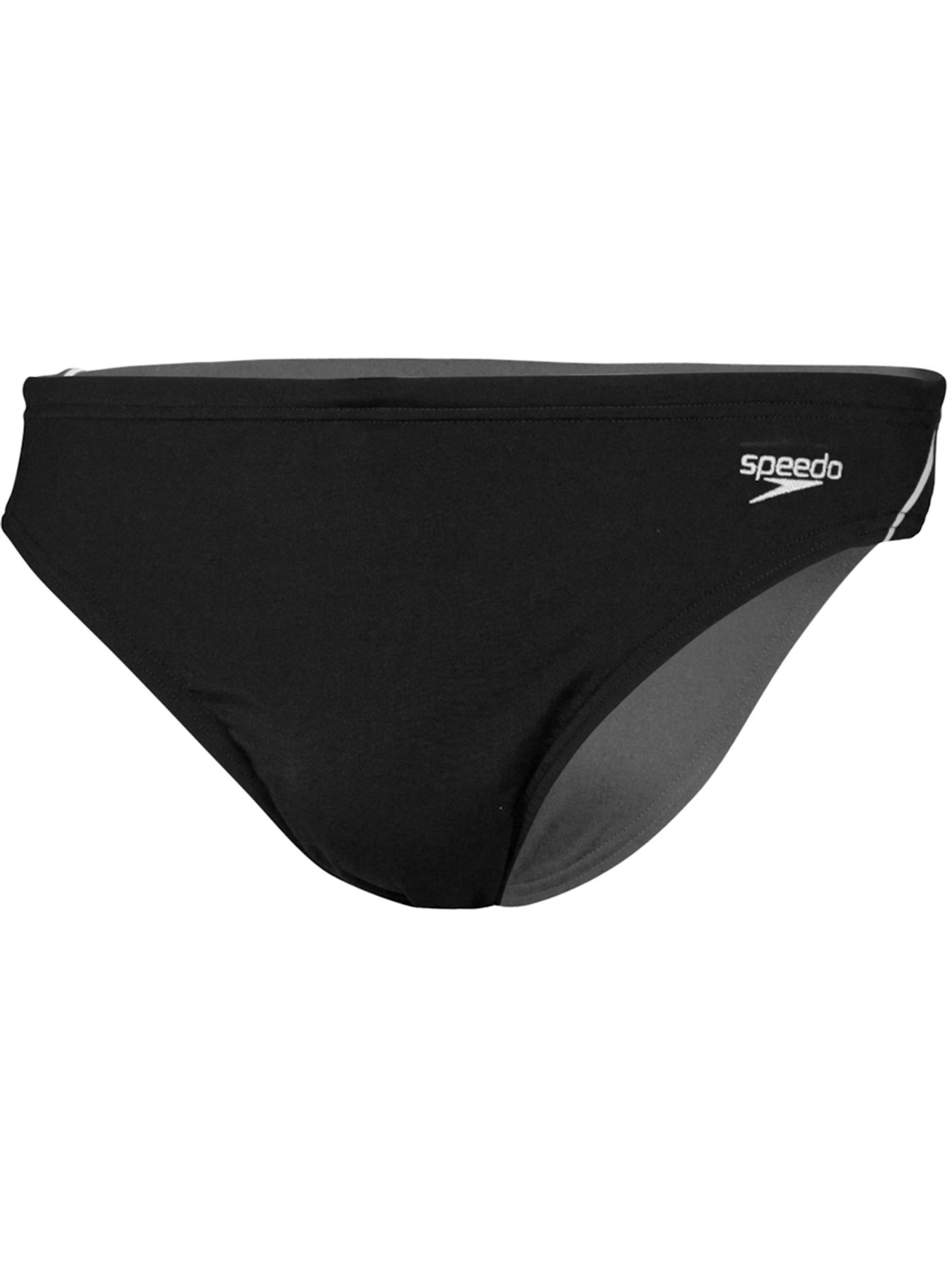 Speedo 5cm Briefs - Logo Black | Swimmer.com.au