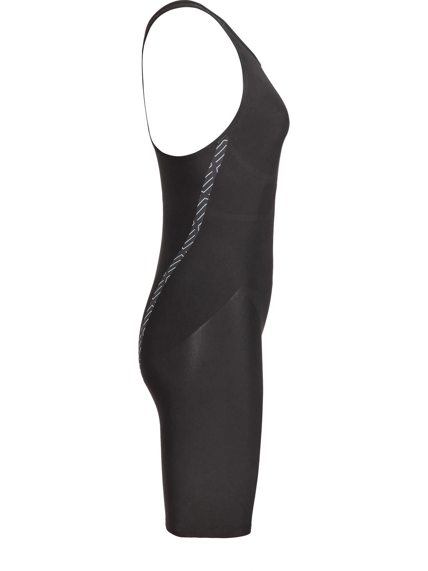 Arena Powerskin Veloce Closedback Kneeskin - Black/Teal | Swimmer.com.au