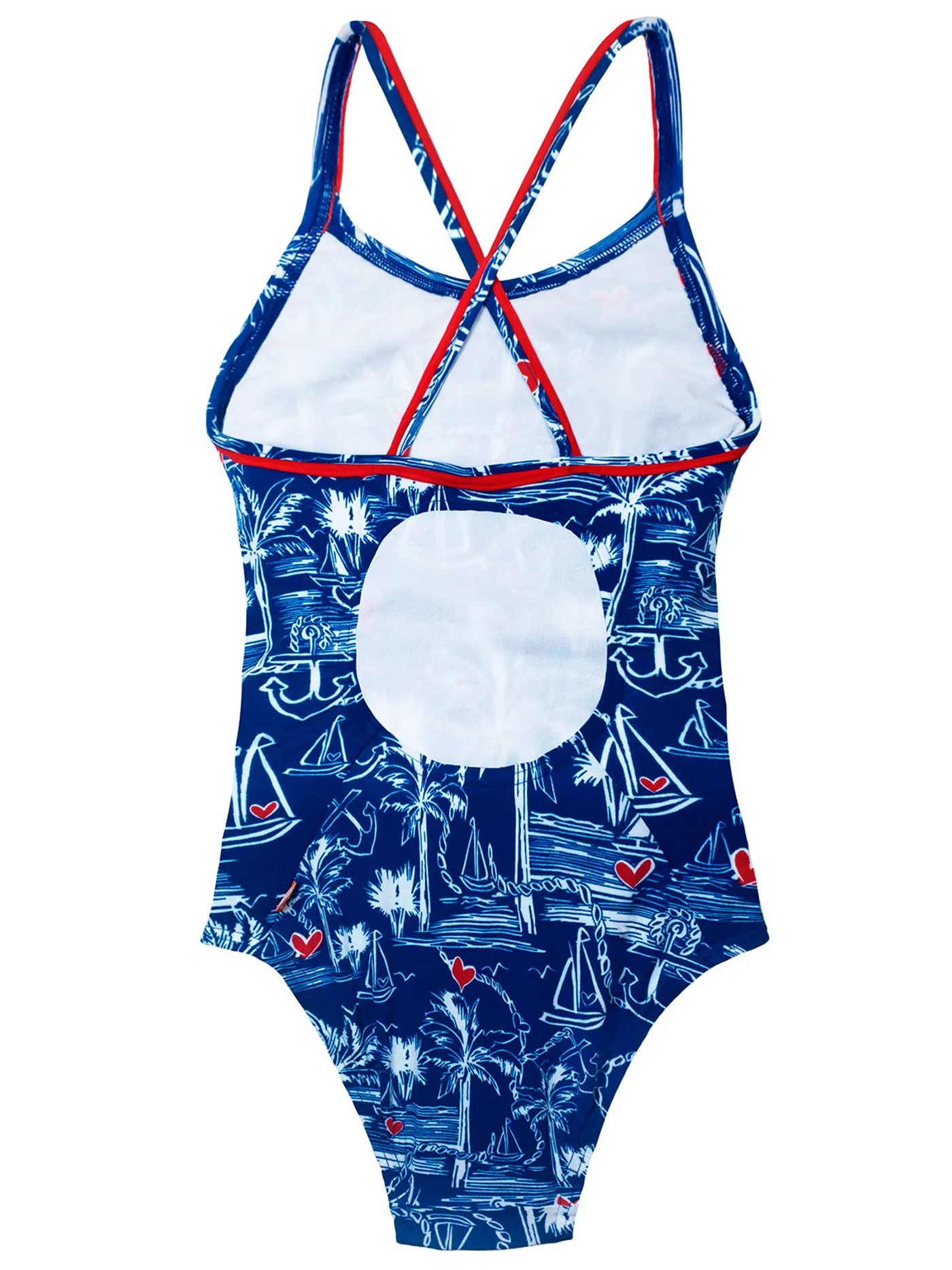 Escargot Nautical Girls One Piece Swimsuit | Swimmer.com.au